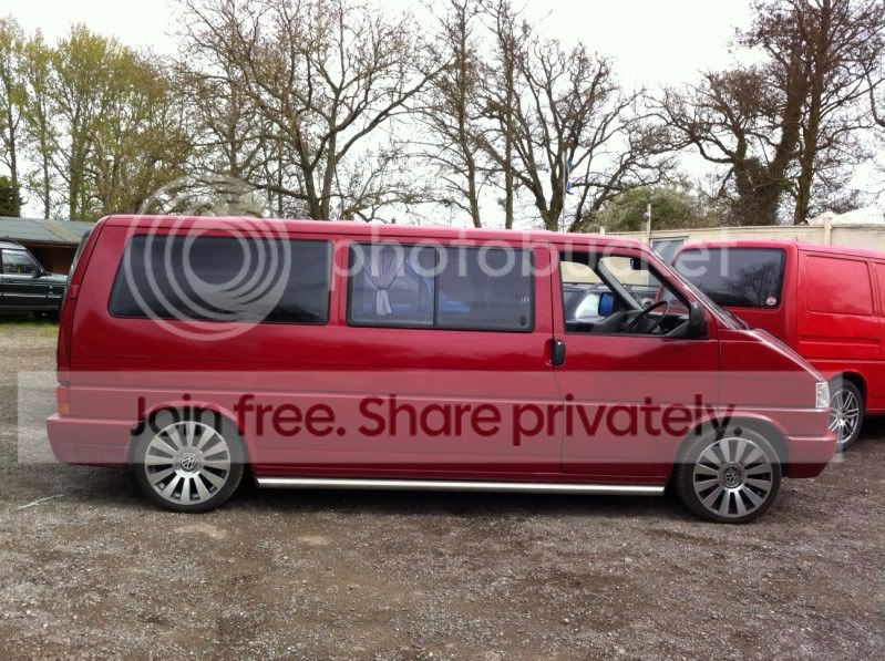 Looking good - she's been lowered! | VW T4 Forum - VW T5 Forum