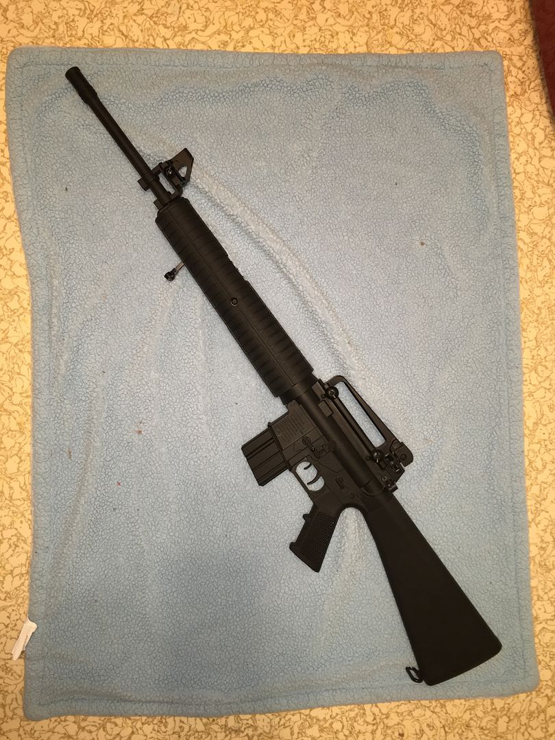 My Crosman MTR77 NPC with G.I. Peep Sights | Rimfire Central Firearm Forum