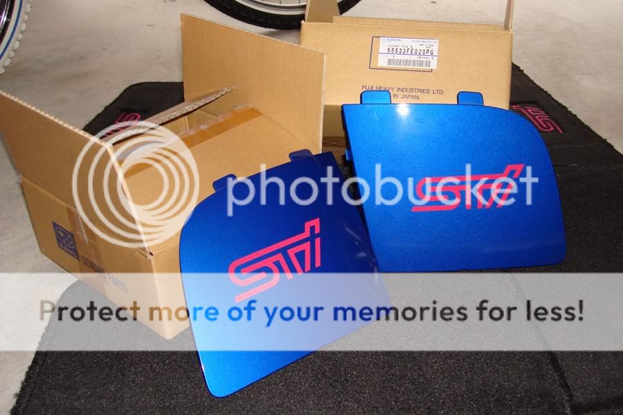 FS: STi Solid Fog Light Covers 2006-2007 - WR Blue - NASIOC