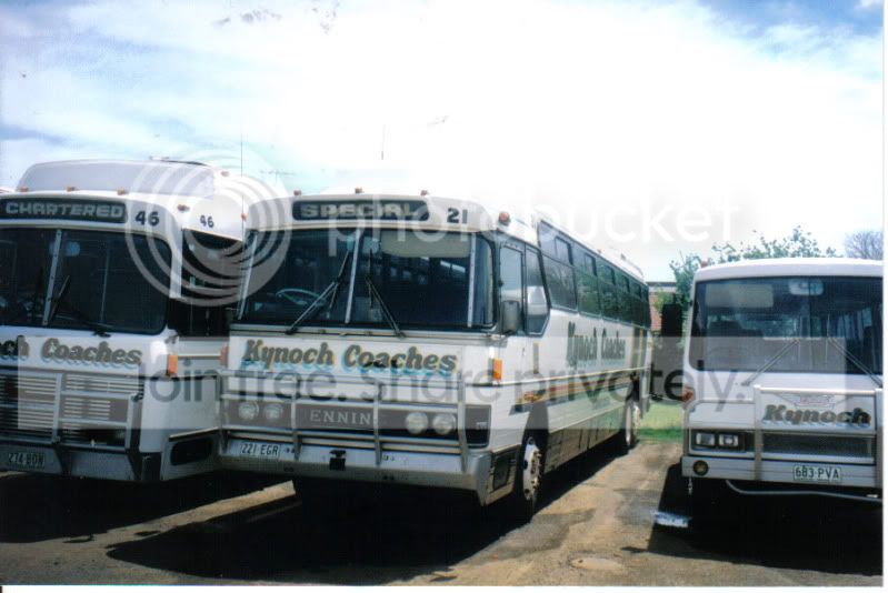 Look back at Kynoch Coaches Dennings & a Double Decker
