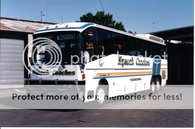 Look back at Kynoch Coaches Dennings & a Double Decker